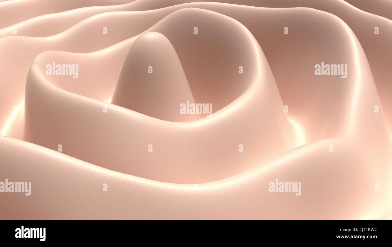 Wave skin color intro 3d render Stock Photo - Alamy