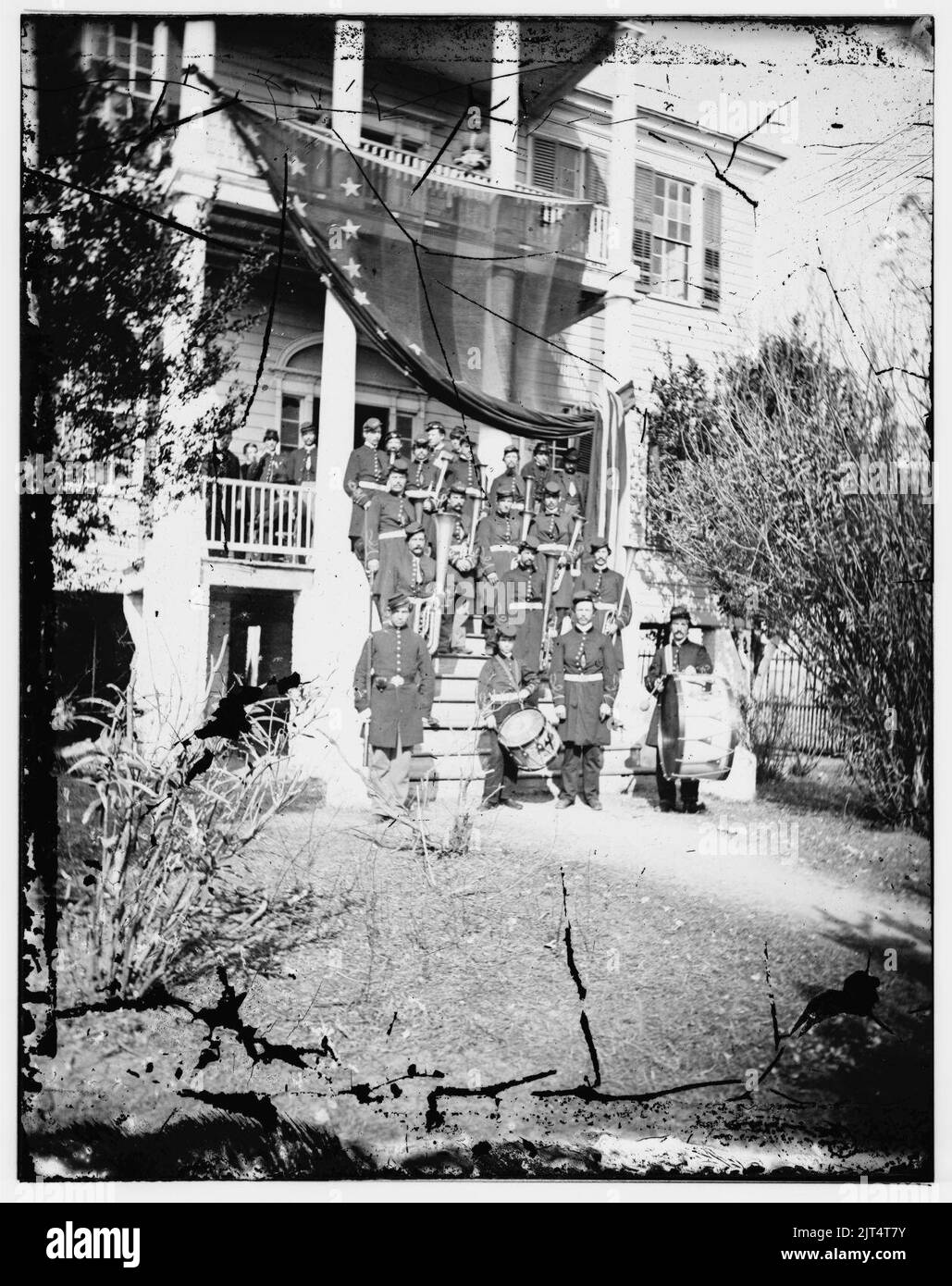 Band standing Black and White Stock Photos & Images - Alamy