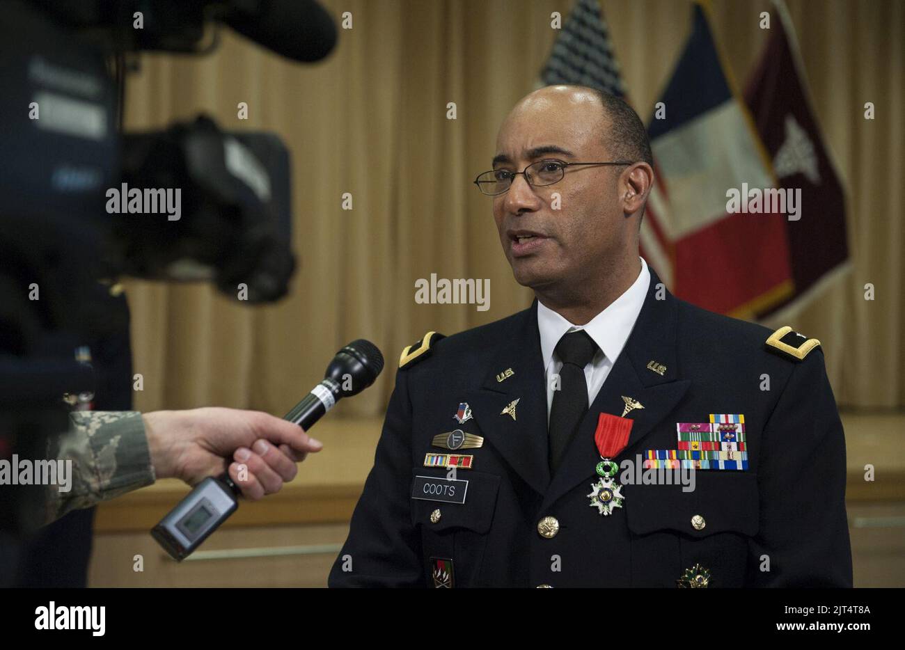 U.S. Army Brigadier General Norvell Coots, commander of Regional Health ...
