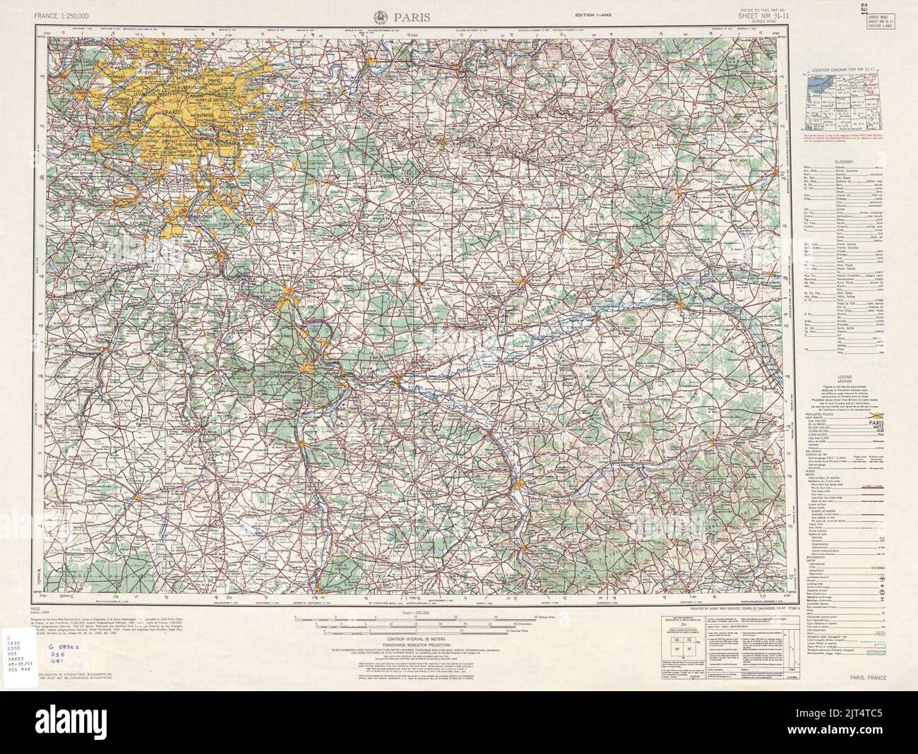 U.S. Army Map Service, Paris 1954 - The University of Texas at Austin ...