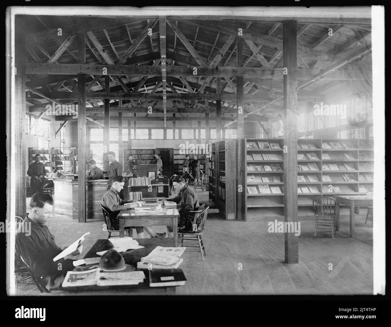 U.S. Army, Y.M.C.A. Reading Room Stock Photo - Alamy