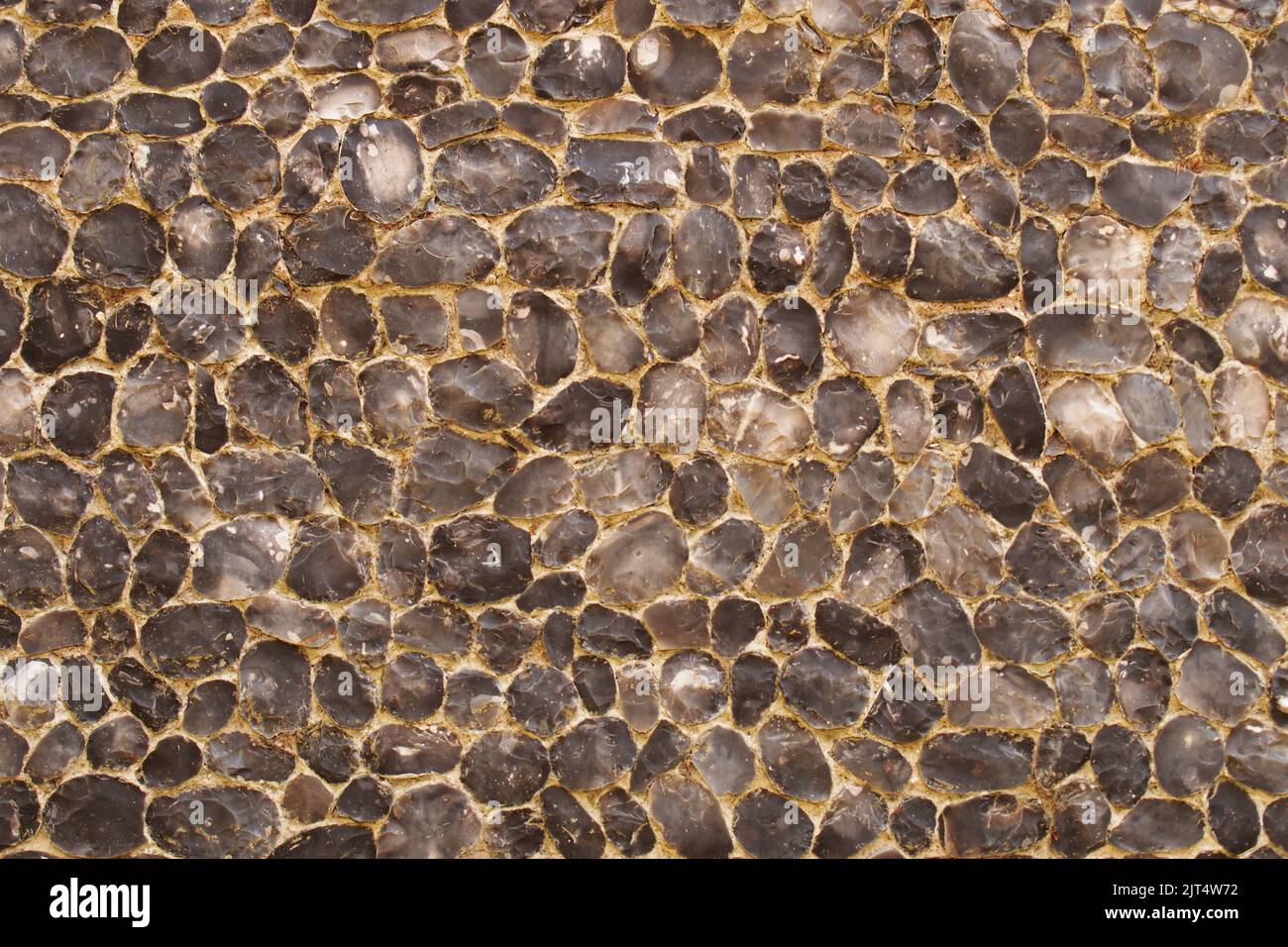 An example of flintknapping in the walls of the Edward Bliss gothic ...