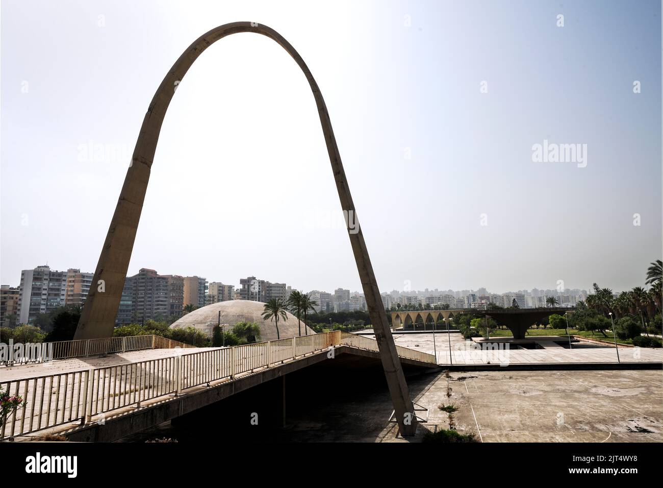Architect Oscar Niemeyer designed the buildings for the Rashid Karami ...