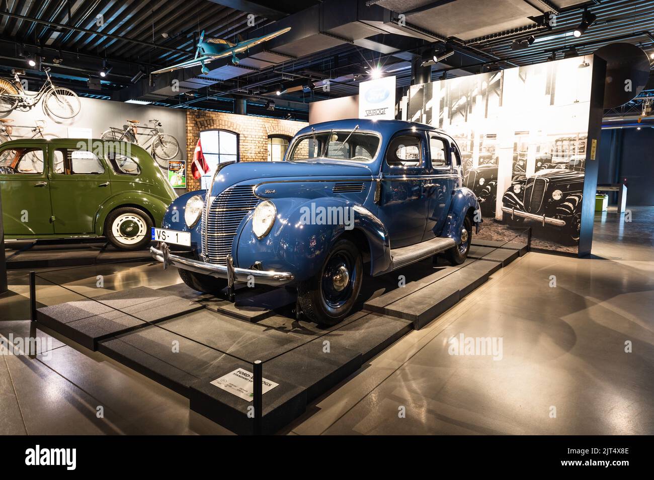 Ford - Vairogs Standart V8 - Classic retro car. Riga motor museum. Riga ...