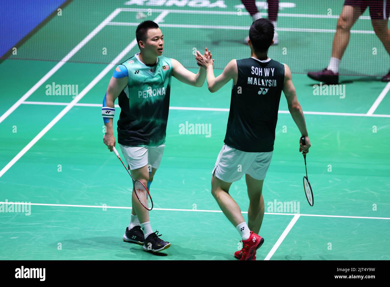 Tokyo, Japan. 28th Aug, 2022. Aaron Chia & Soh Wooi Yik (MAS) Badminton : TotalEnergies BWF ...