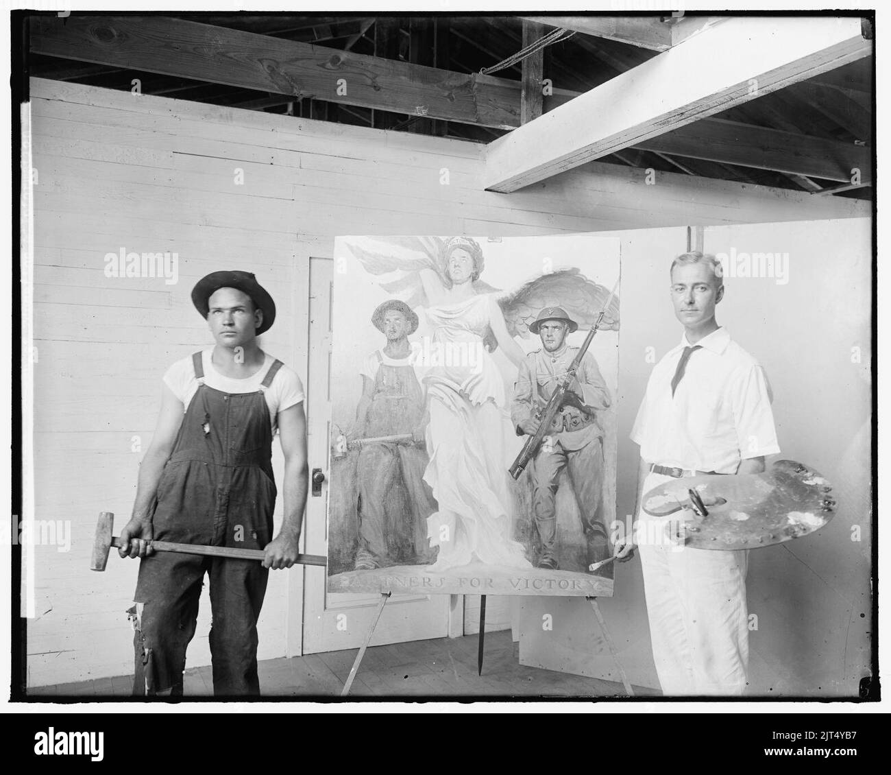 U.S. DEPARTMENT OF LABOR. MODEL WITH WWI POSTER Stock Photo - Alamy
