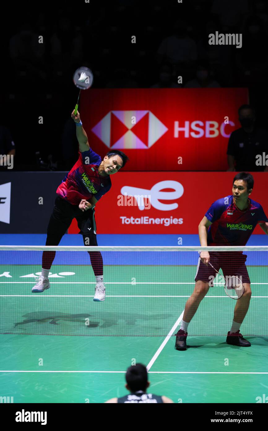 Tokyo, Japan. 28th Aug, 2022. Mohammad AHSAN & Hendra SETIAWAN (INA ...