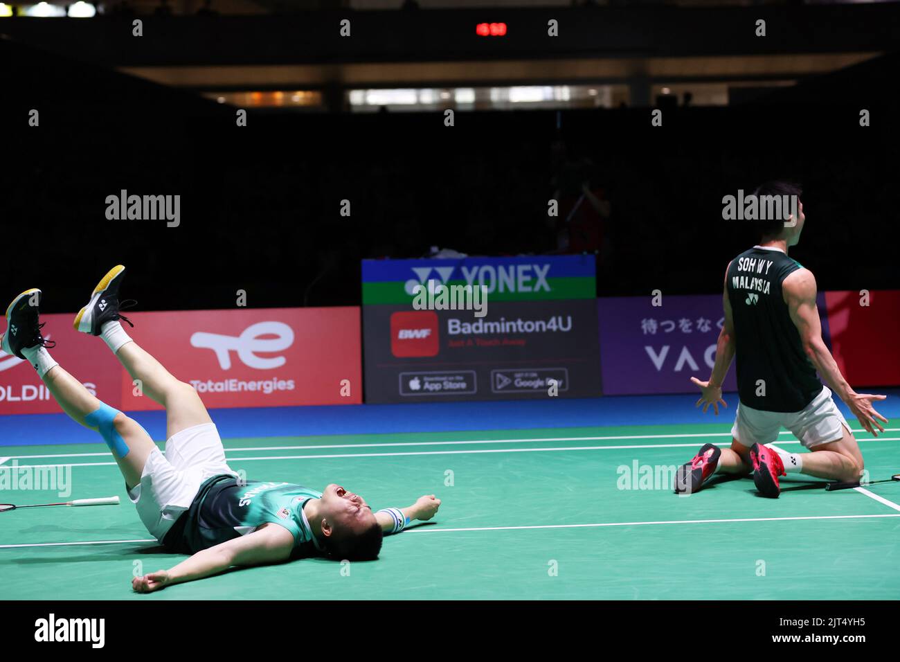 Tokyo, Japan. 28th Aug, 2022. Aaron Chia & Soh Wooi Yik (MAS) Badminton : TotalEnergies BWF ...