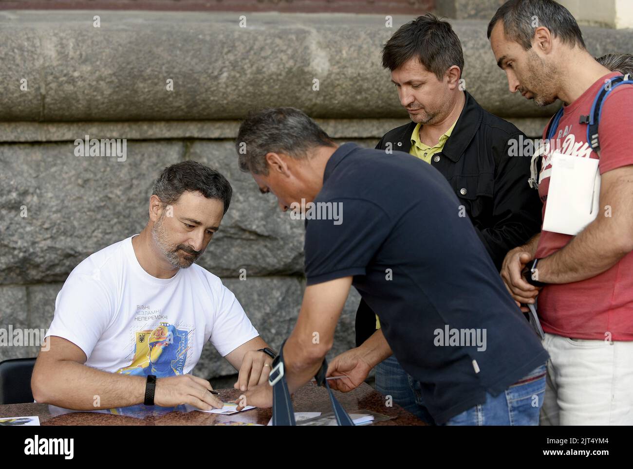 Non Exclusive: KYIV, UKRAINE - AUGUST 26, 2022 - Ukrposhta JSC CEO Ihor ...