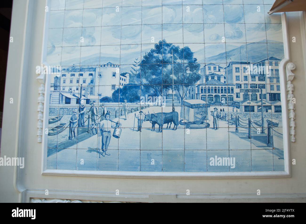 Picture made of Tiles, The Ritz, Funchal, Madeira, Portugal, Europe ...