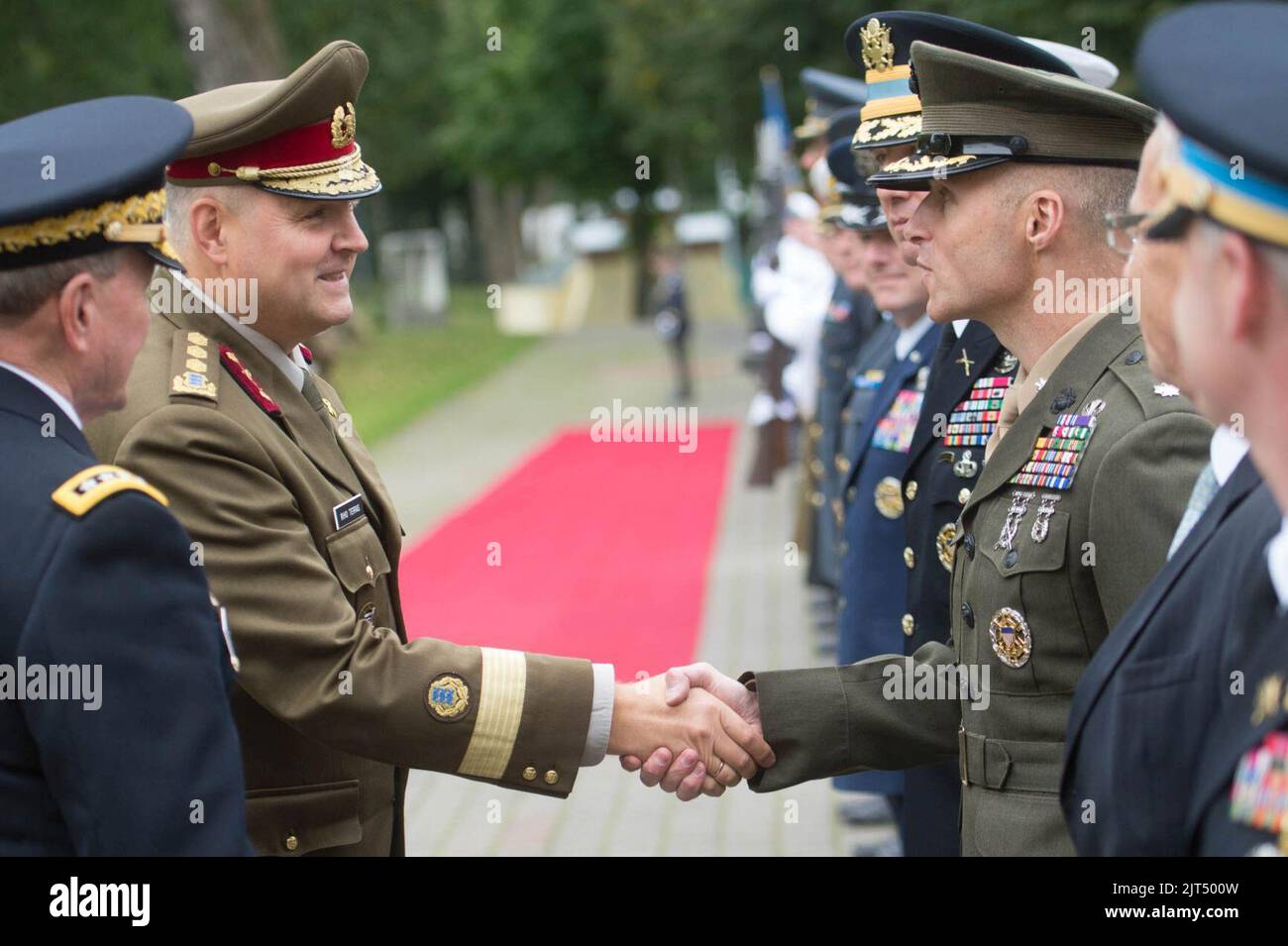 U.S. Gen. Martin E. Dempsey, introduces members of his staff to ... U.S. Gen. Martin E. Dempsey, introduces members of his staff to ...