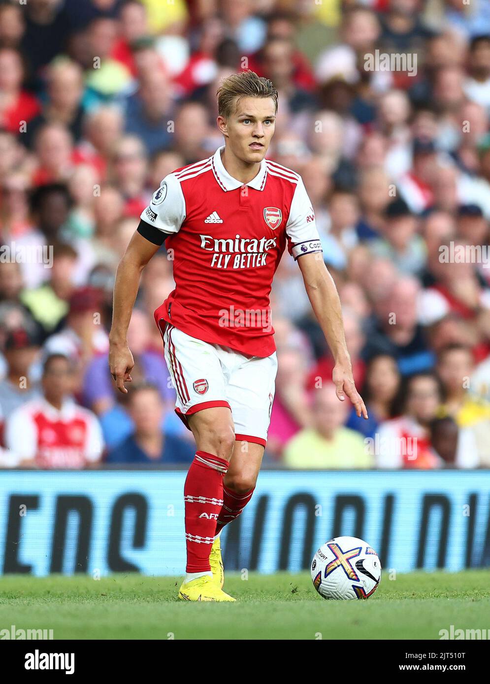 London, England, 27th August 2022. Martin Odegaard of Arsenal during ...