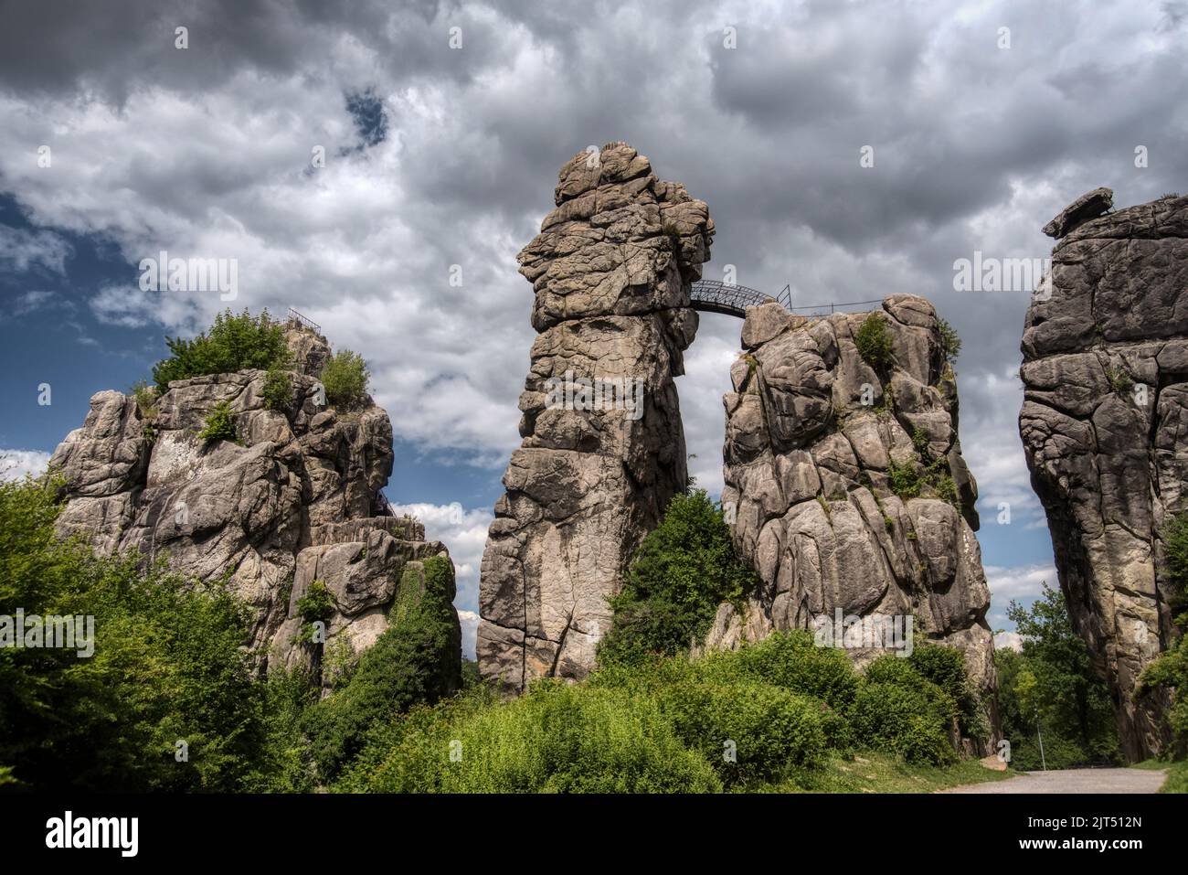Natural And Cultural Monument Externsteine In The Teutoburg Forest In