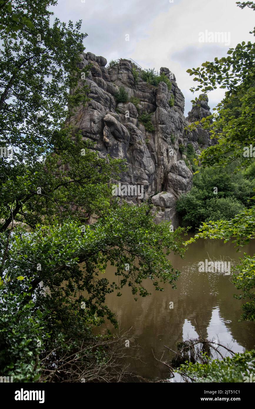 Natural And Cultural Monument Externsteine In The Teutoburg Forest In