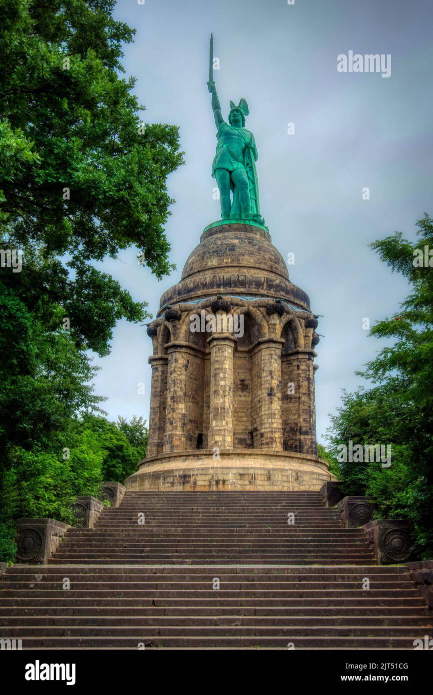 Hermann Monument in the Teutoburg Forest in Germany Stock Photo - Alamy