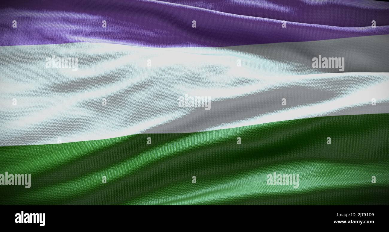 Genderqueer symbol. 3D illustration flag background Stock Photo - Alamy