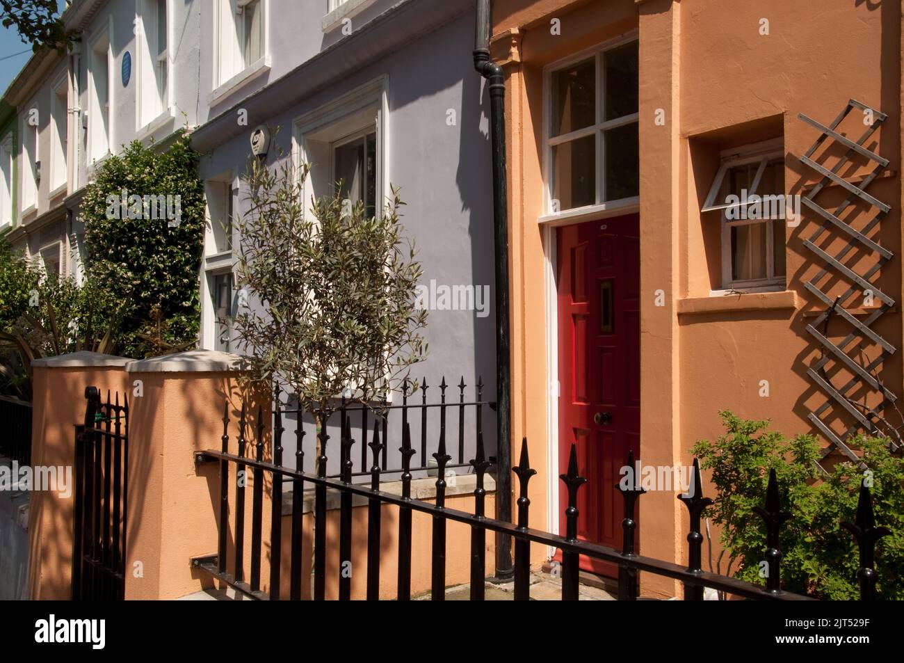 London colourful houses with road hi-res stock photography and images ...