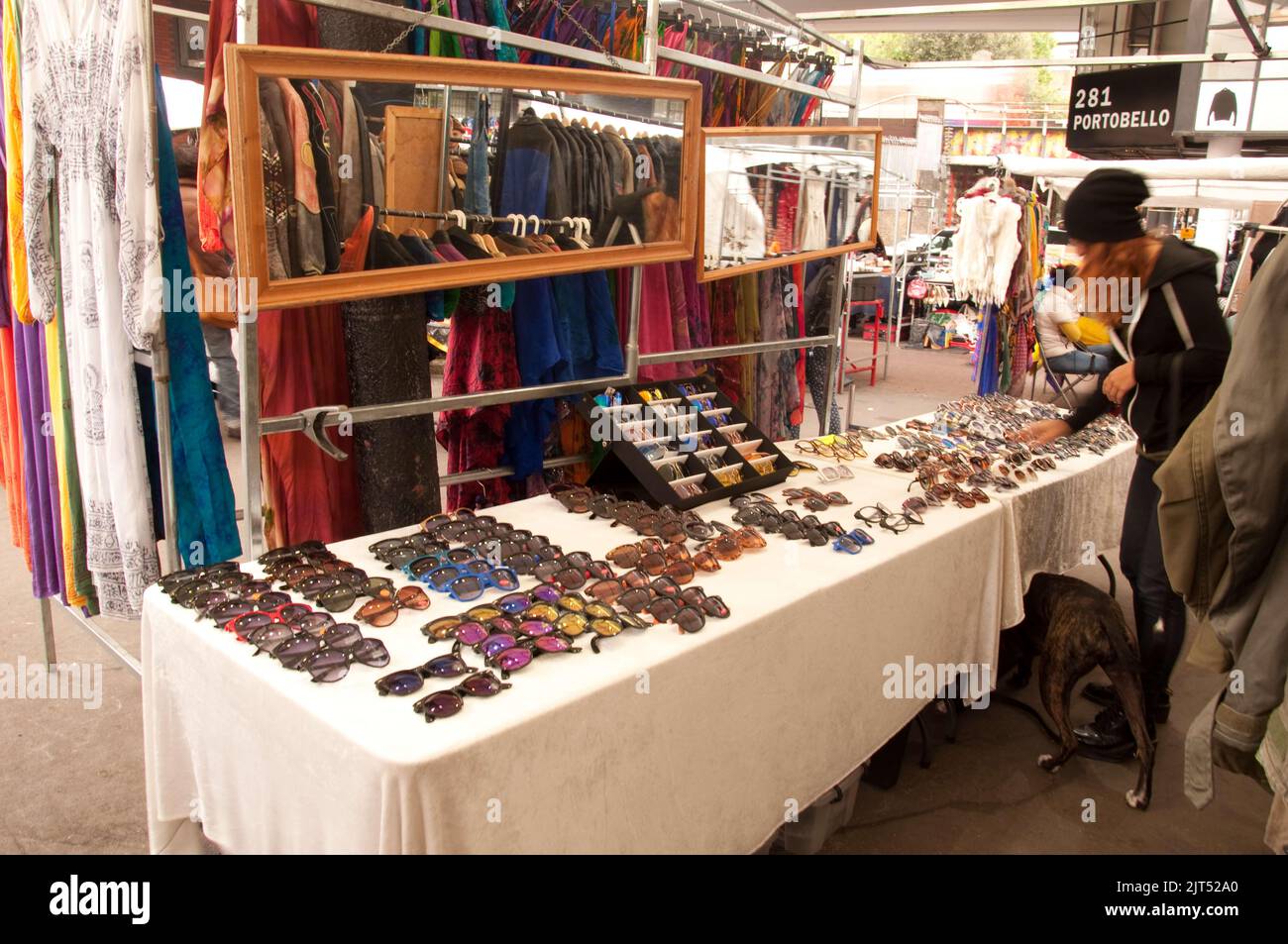 Second Hand Stall, Portobello Green Market, London, UK. Portobello Road ...