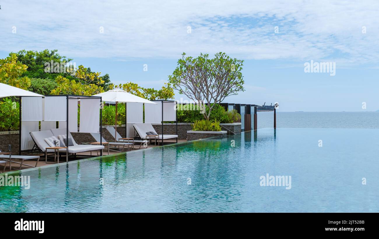 Pattaya Thailand August 2022, Luxury hotel with swimming pool ...