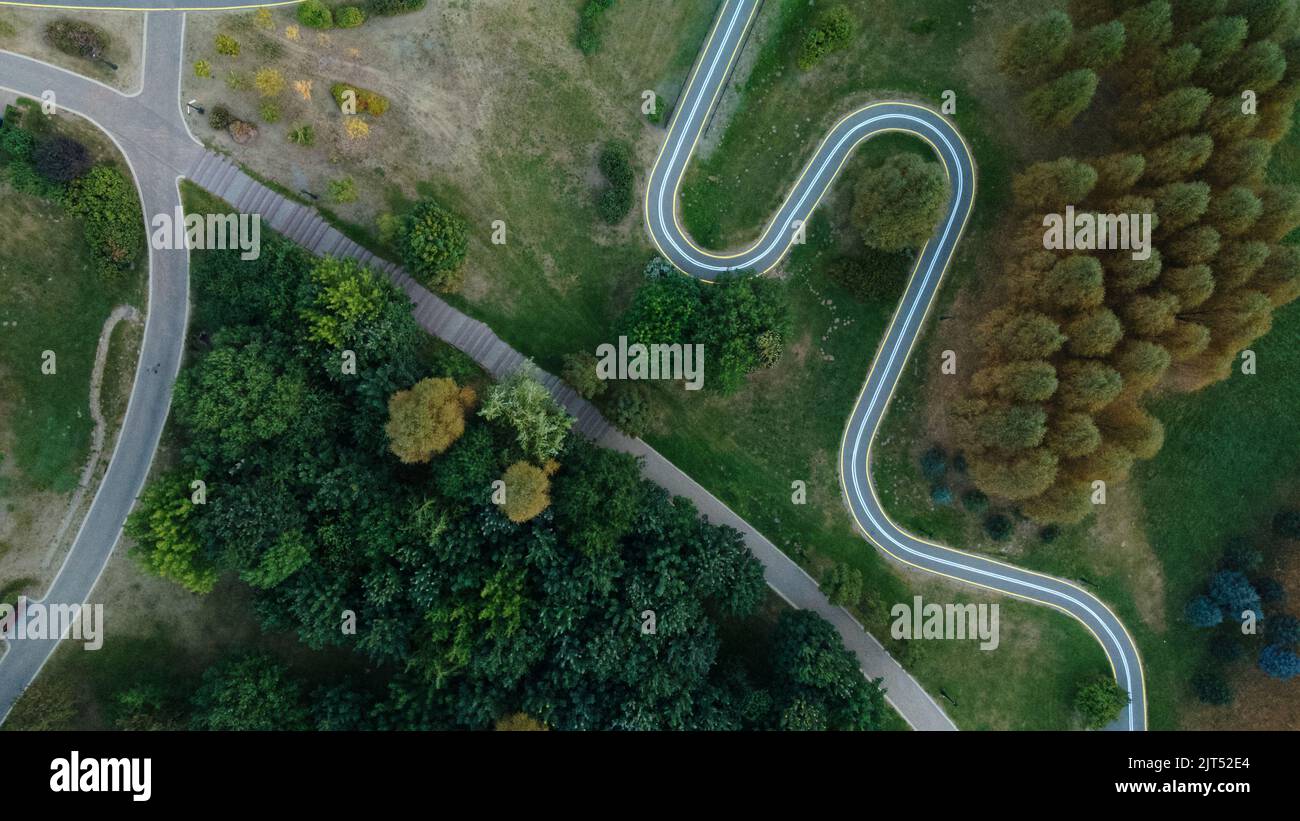 Paths aerial hi-res stock photography and images - Alamy