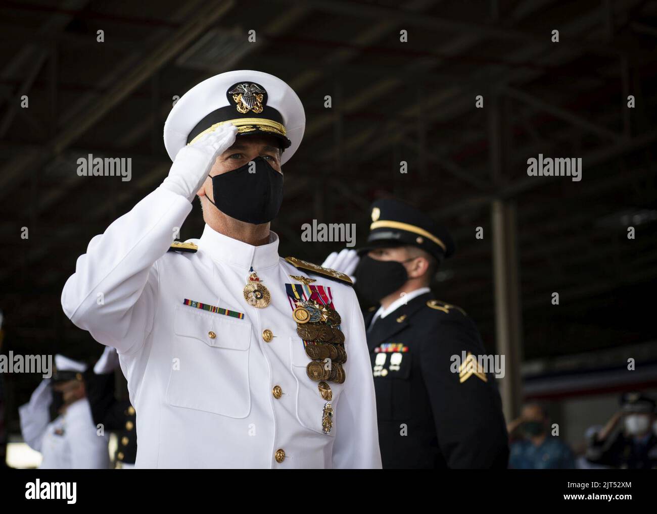 U.S. INDO-PACIFIC COMMAND CHANGE OF COMMAND CEREMONY 210430 Stock Photo ...