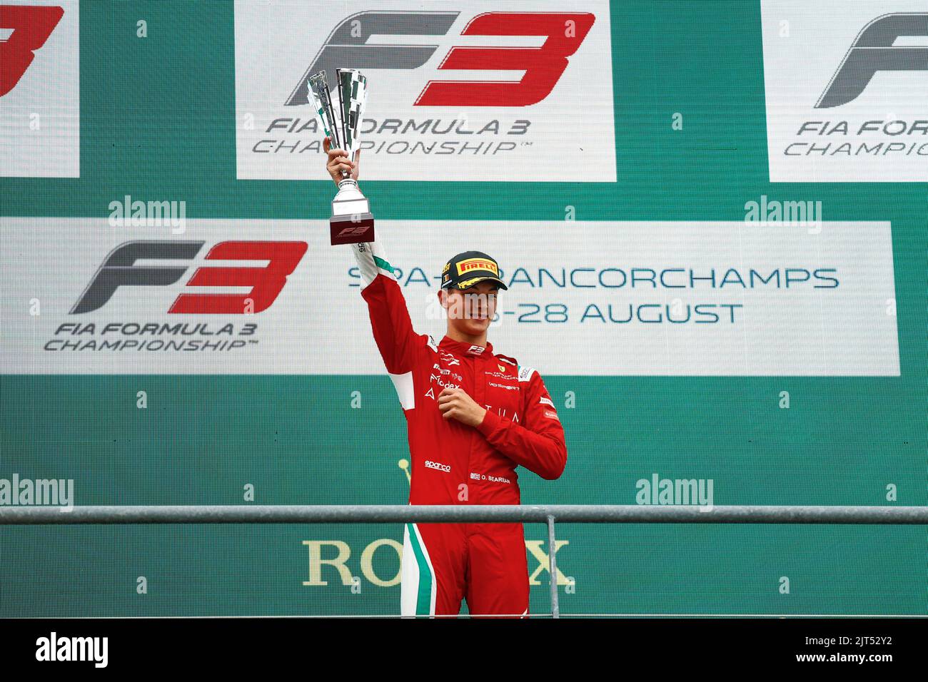 BEARMAN Oliver (gbr), Prema Racing, Dallara F3, portrait, podium during ...