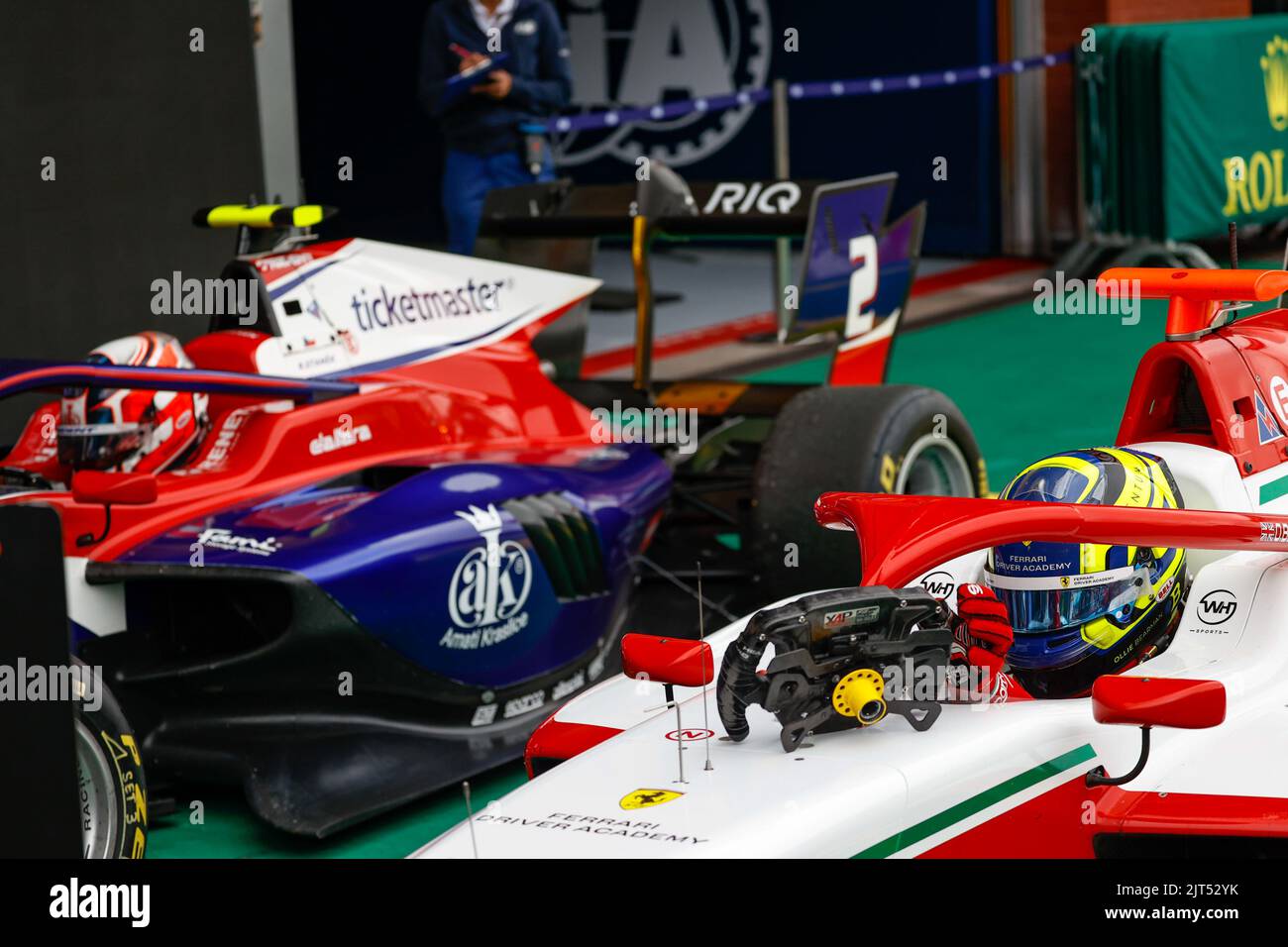 BEARMAN Oliver (gbr), Prema Racing, Dallara F3, with STANEK Roman (cze ...