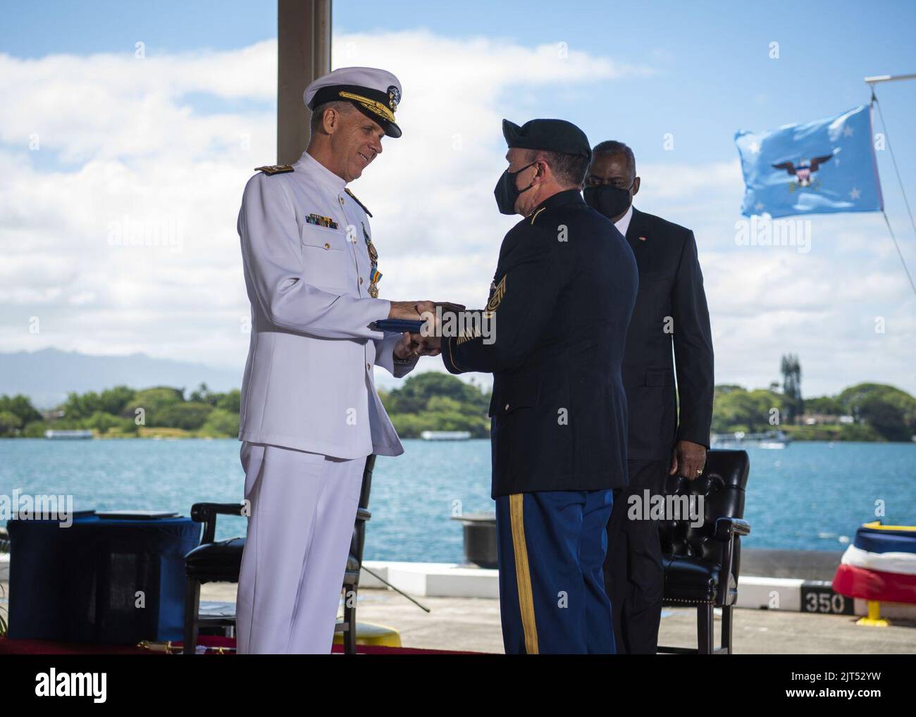 U.S. INDO-PACIFIC COMMAND CHANGE OF COMMAND CEREMONY 210430 Stock Photo ...