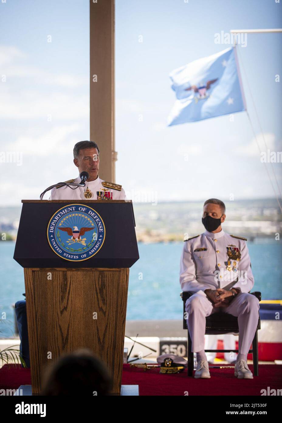 U.S. INDO-PACIFIC COMMAND CHANGE OF COMMAND CEREMONY 210430 Stock Photo ...