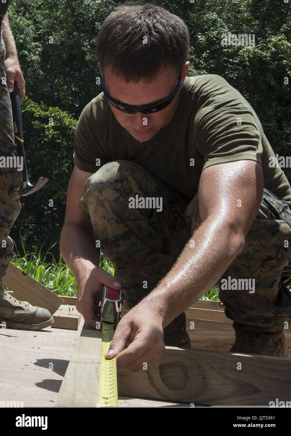 U.S. Marine Corps Cpl. with the 8th Engineer Support Battalion, 2nd ...