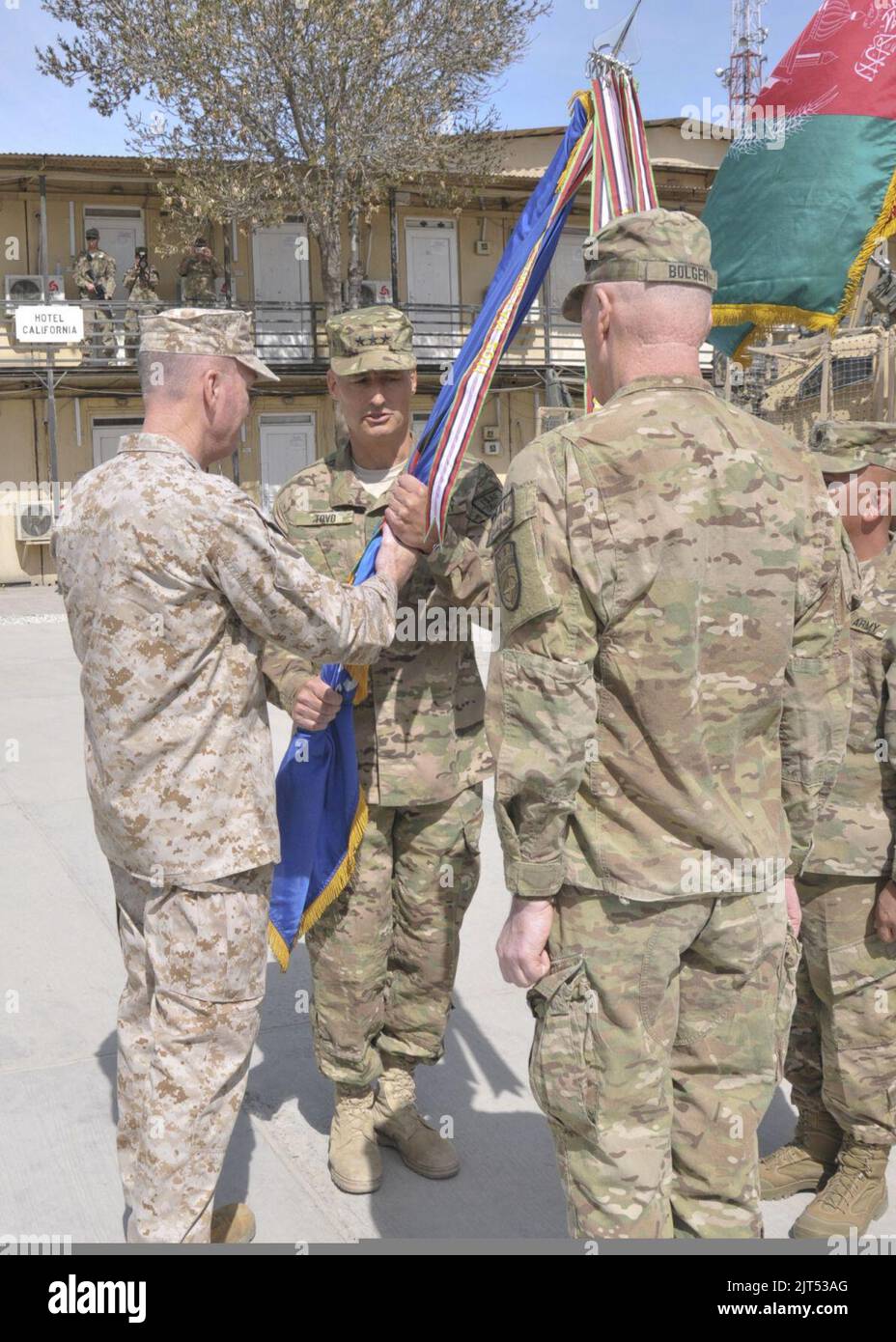 U.S. Marine Corps Gen. Joseph F. Dunford Jr., left, the commander of ...