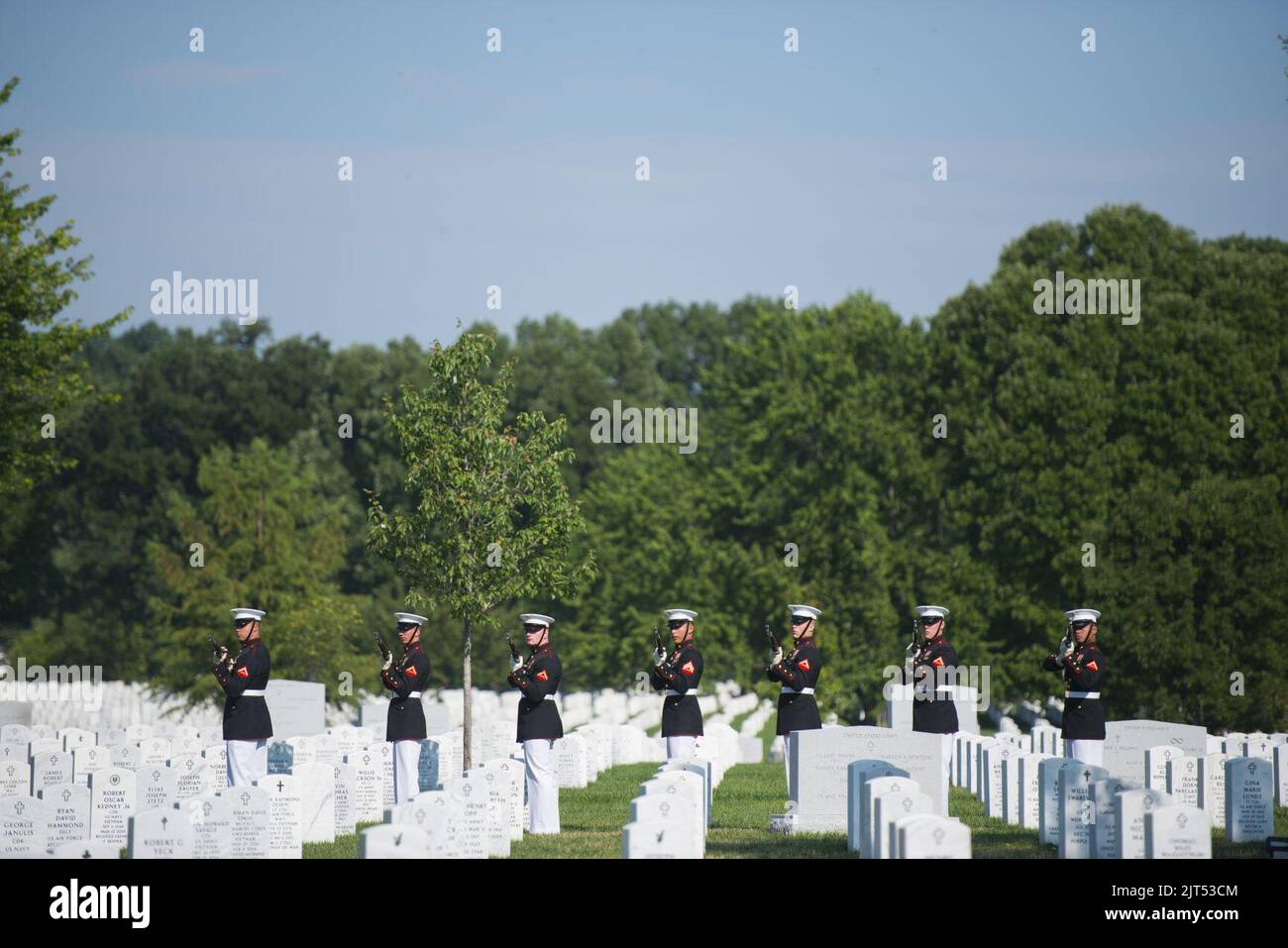 U.S. Marine Corps Sgt. Funeral at Arlington National Cemetery ...