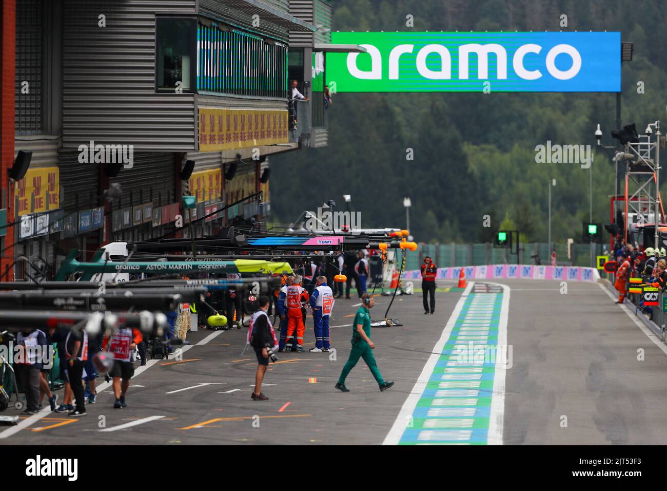 Spa Francorchamps, Vallonia, Belgium. 27th Aug, 2022. pitlane During ...