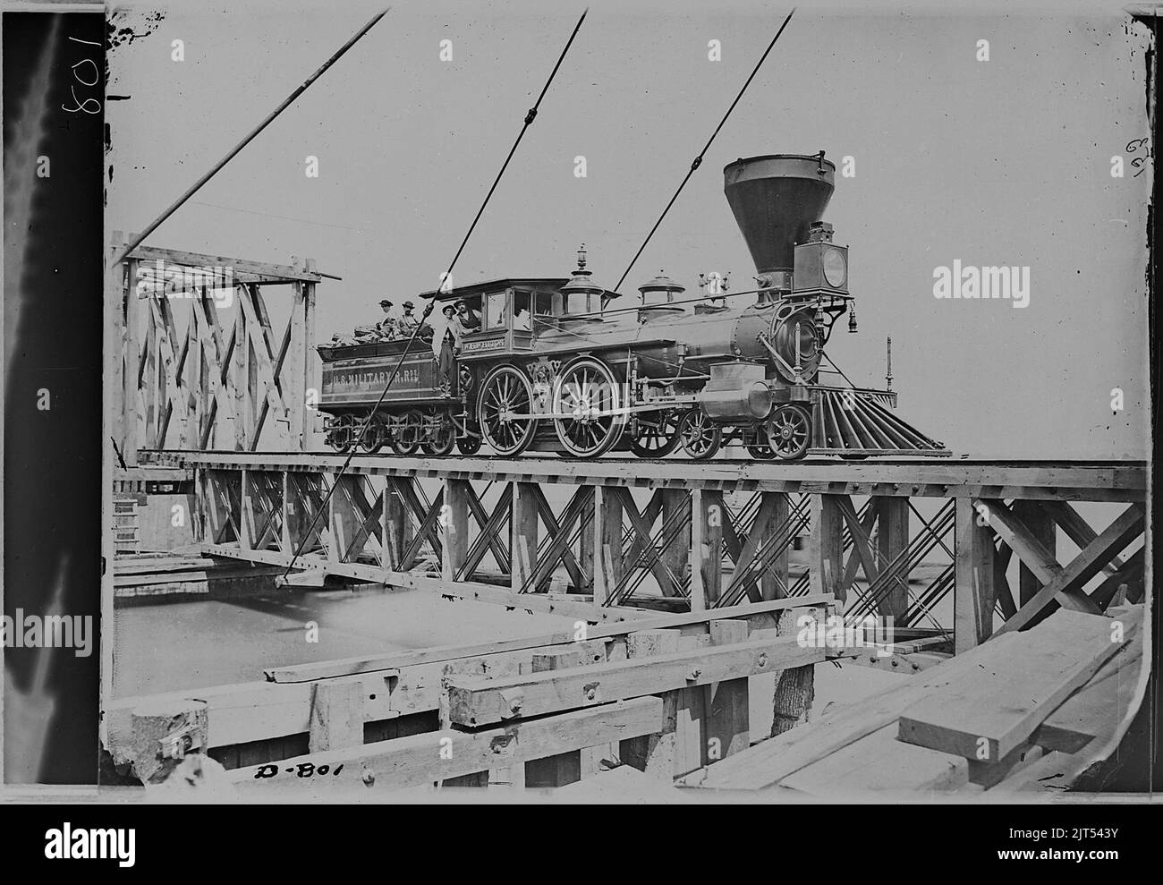 U.S. Military Railroad Engine. ''W.H. Whiton.'' Stock Photo - Alamy
