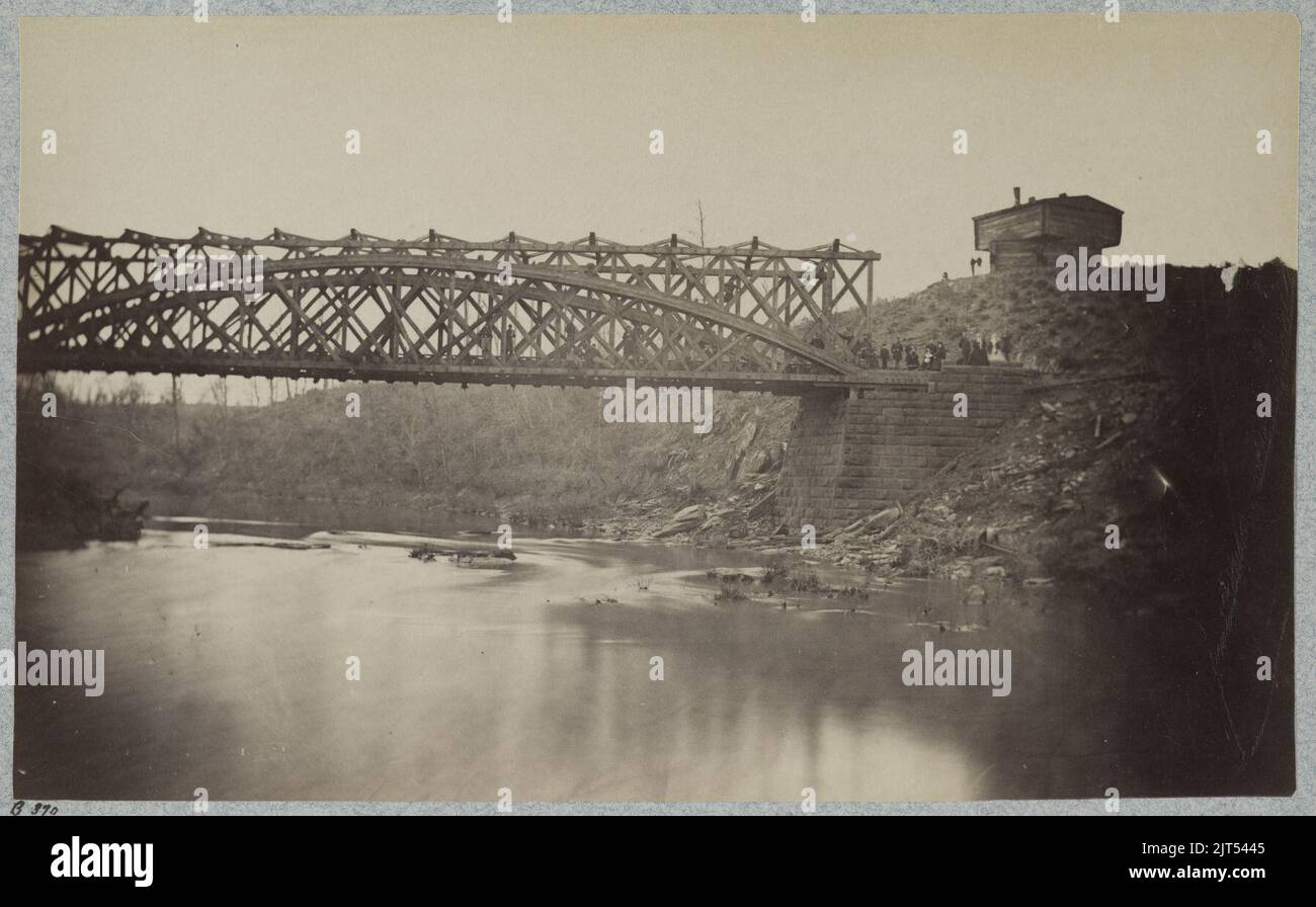 U.S. Military Railroad Bridge, Bull Run, Va. Orange and Alexandria R.R ...