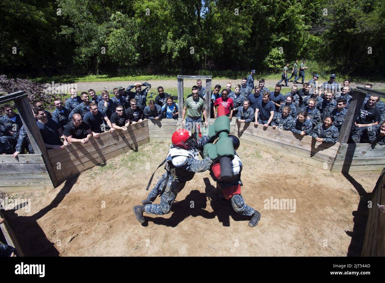 Pugil stick jousting match hi-res stock photography and images - Alamy