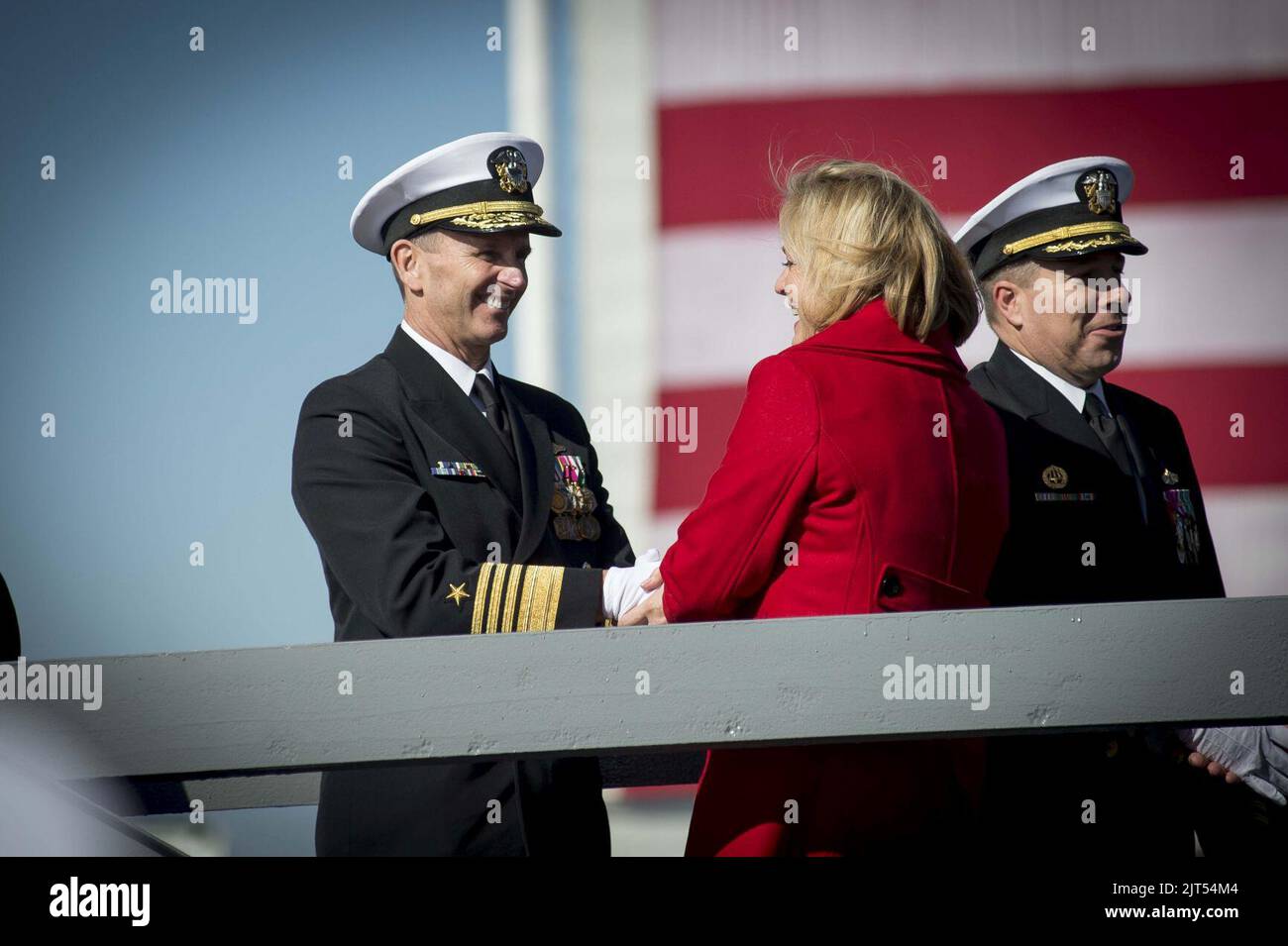 U.S. Navy Adm. Jonathan Greenert, left, the chief of naval operations ...