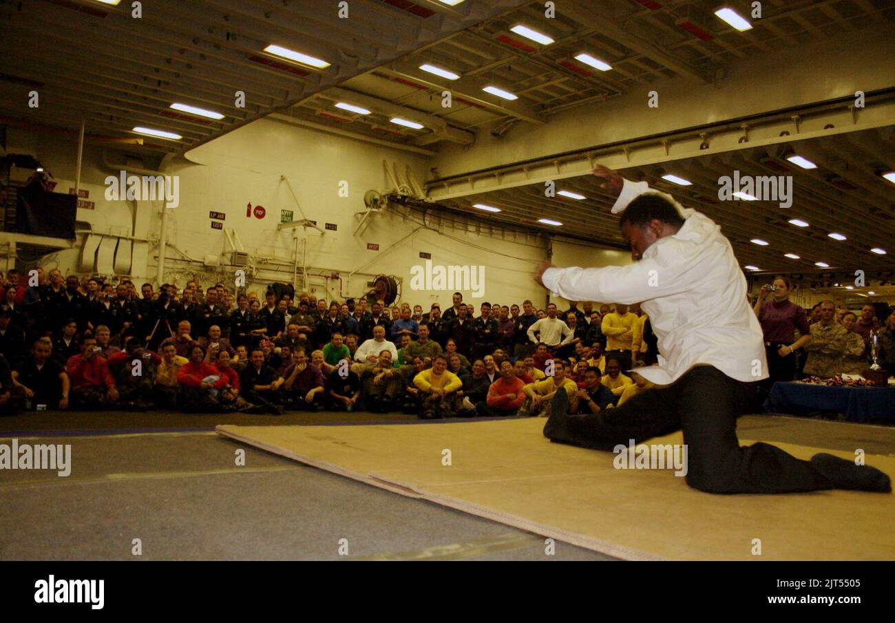 U.S. Navy Aviation Boatswain's Mate Fuels 3rd Class assigned to the ...