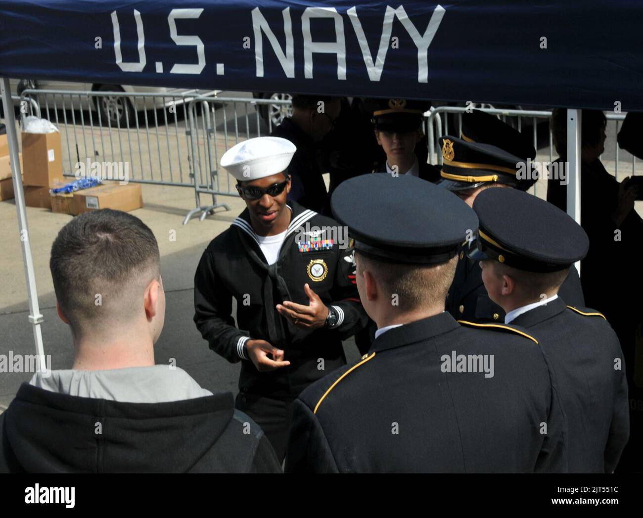 U.S. Navy Aviation Ordnanceman 2nd Class second from left Stock Photo ...