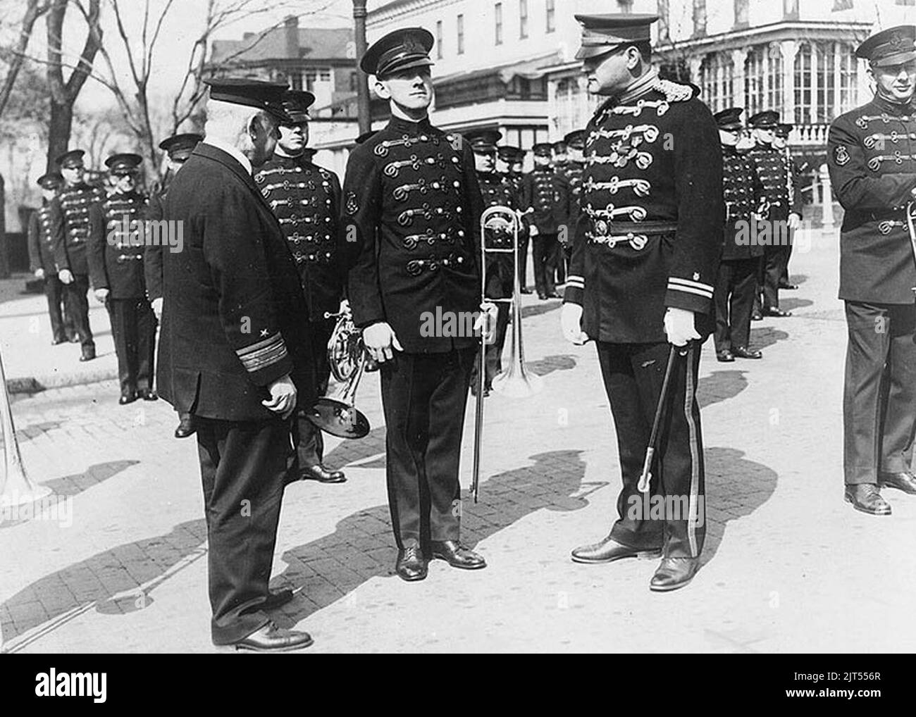 U.S. Navy Band director Lieutenant Charles Benter and Rear Admiral ...