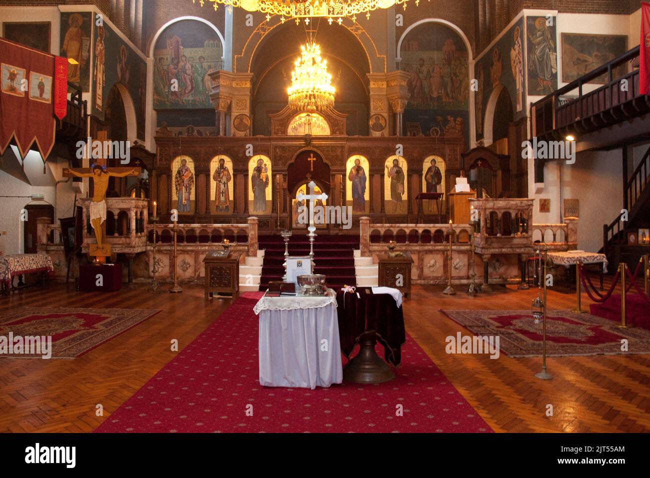 Altar, Mosaics and Affrescos, Serbian Orthodox Church (nr Ladbroke ...
