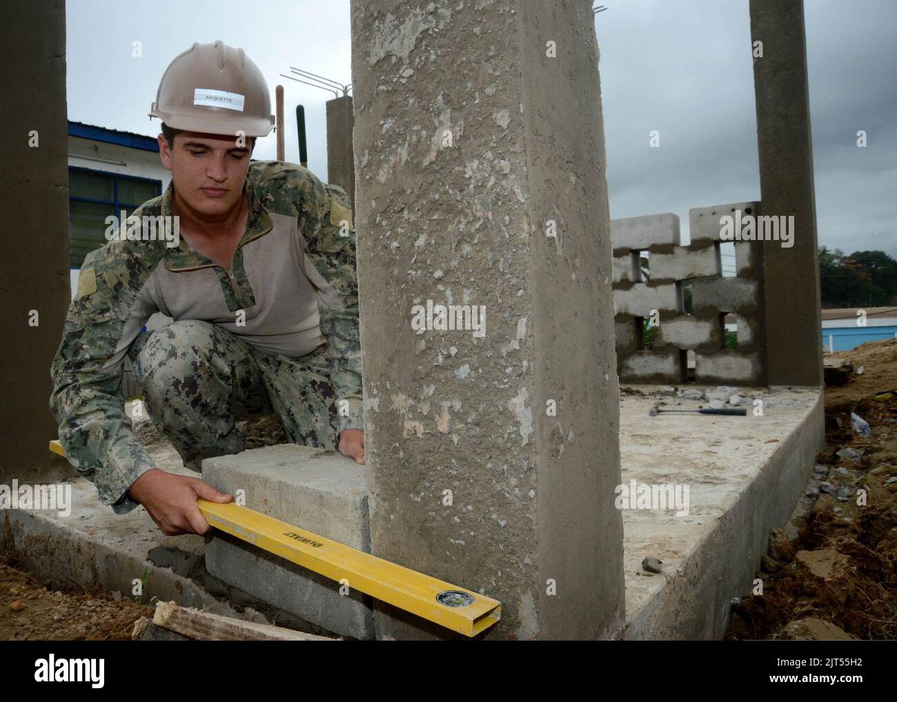 U.S. Navy Builder Constructionman Apprentice with Naval Mobile ...