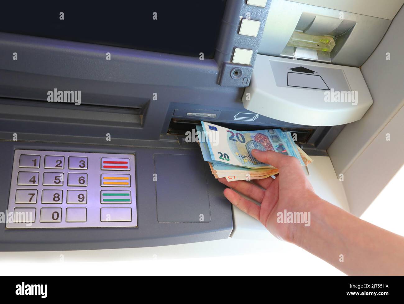 Drawing from cash machine hi-res stock photography and images - Alamy