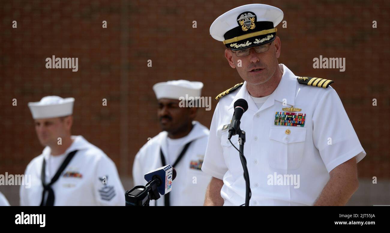 U.S. Navy Capt. , the commanding officer of Surface Warfare Officers ...