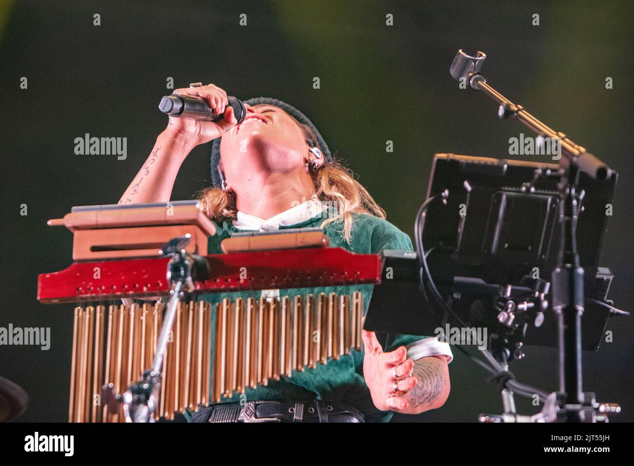 Turin Italy. 26 August 2022. The Australian singer songwriter TASH ...