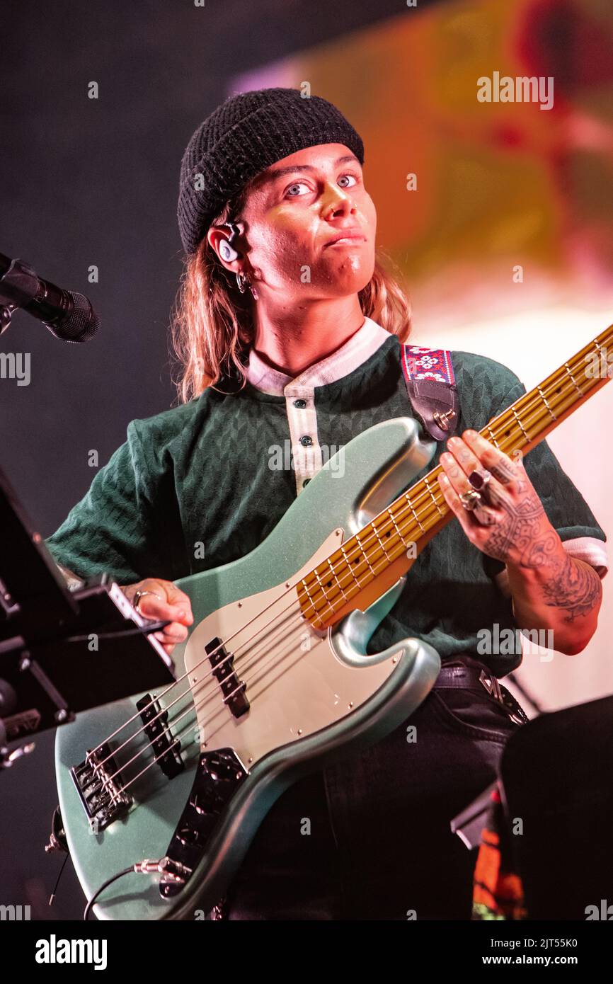 Turin Italy. 26 August 2022. The Australian singer songwriter TASH ...