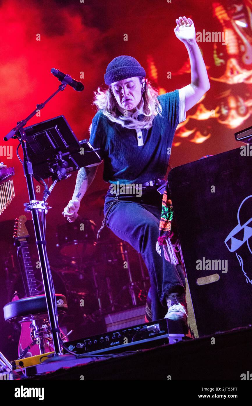 Turin Italy. 26 August 2022. The Australian singer songwriter TASH ...