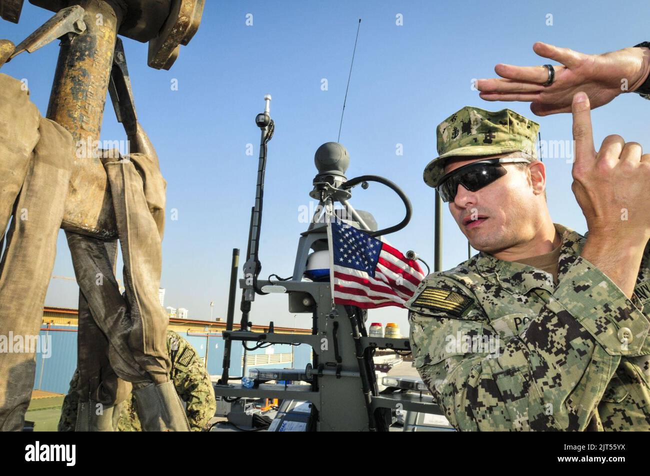 Naval support activity crane hi-res stock photography and images - Alamy