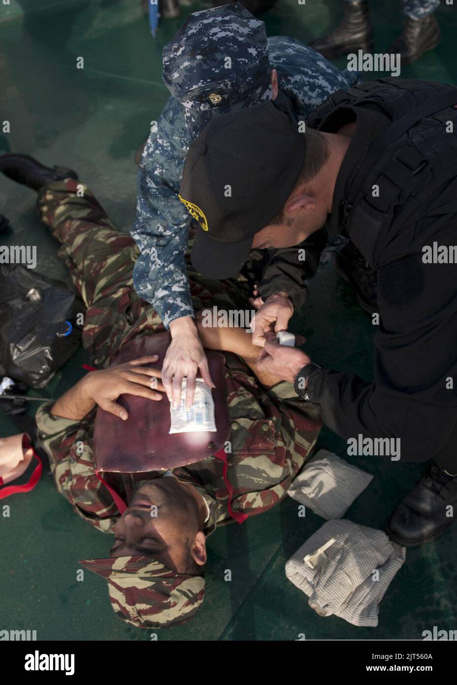 U.S. Navy Chief Hospital Corpsman center, an exercise medical lead ...