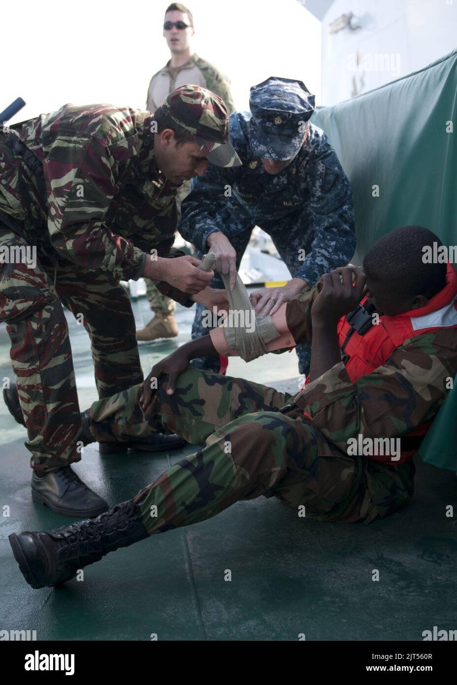 U.S. Navy Chief Hospital Corpsman center, an exercise medical lead ...